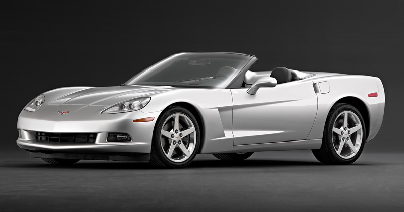C6-Convertible-corvette-in-silver – Infinite-Garage